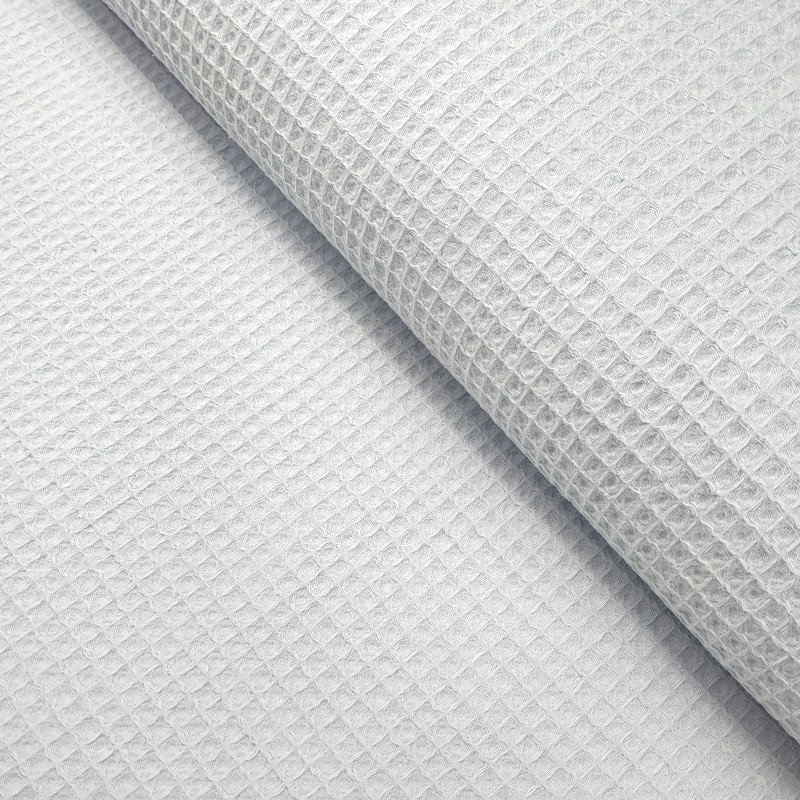 Tela Piqué Waffle en color celeste